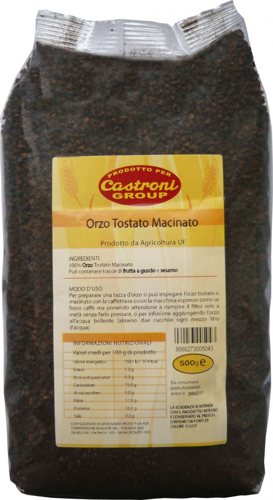 Pražený ječmen mletý Orzo Tos. Castroni 500g